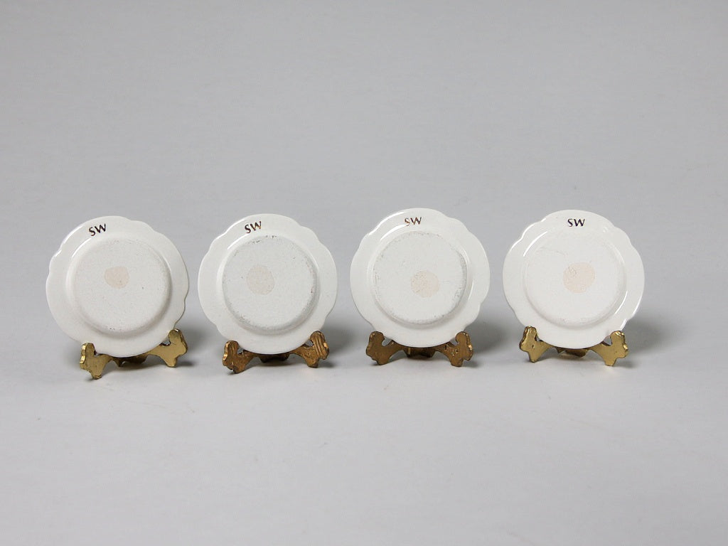 Stokesay Ware porcelain fruit plates, sold as a set | Wendy's Miniatures